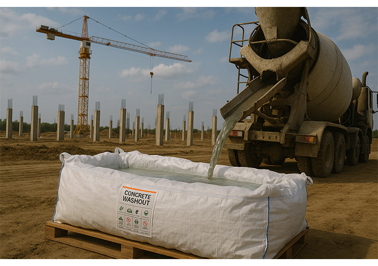 Heavy-Duty Concrete Washout & Waste Bag (Min 2) - Strong - SCI Containers