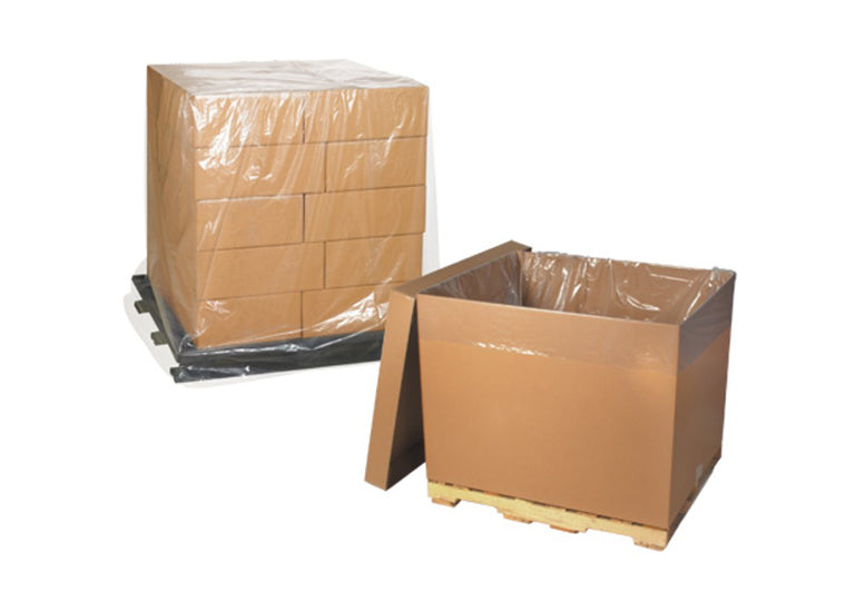 4 Mil Gaylord Liner, Clear - 25 per Roll (Various Sizes) - SCI Containers