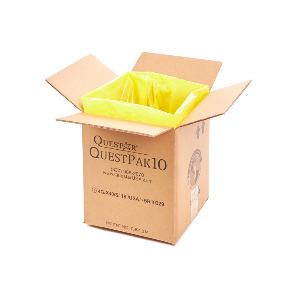 QP LabPack 10 Gal Lab Waste Box Kit - SCI Containers